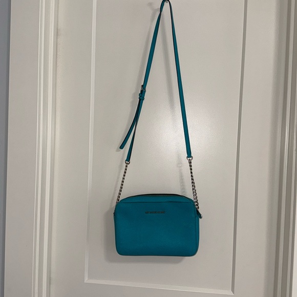 Michael Kors | Bags | Michael Kors Jet Set Teal Crossbody Bag | Poshmark